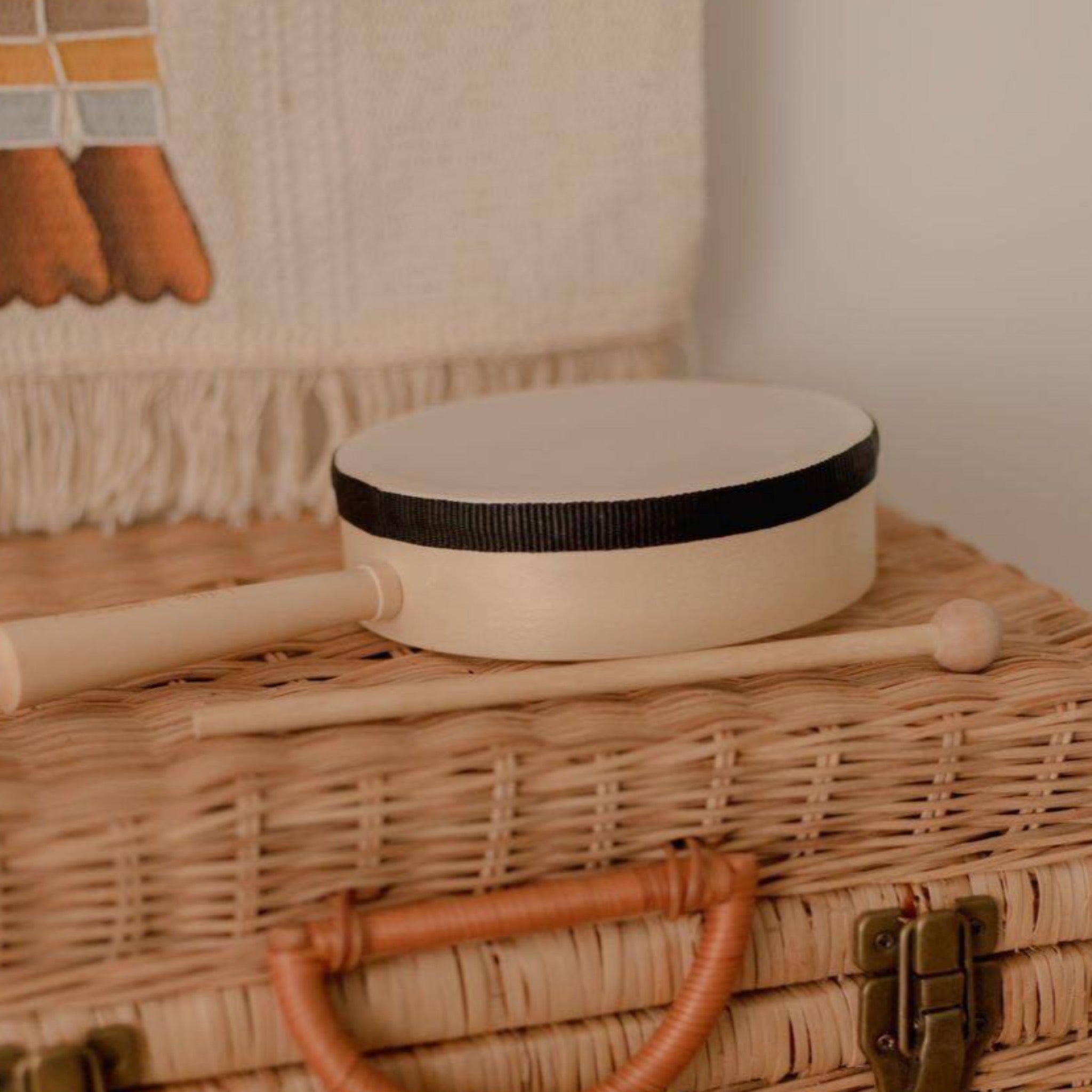 Wooden Hand Held Drum- Little Harmony – Little Harmony